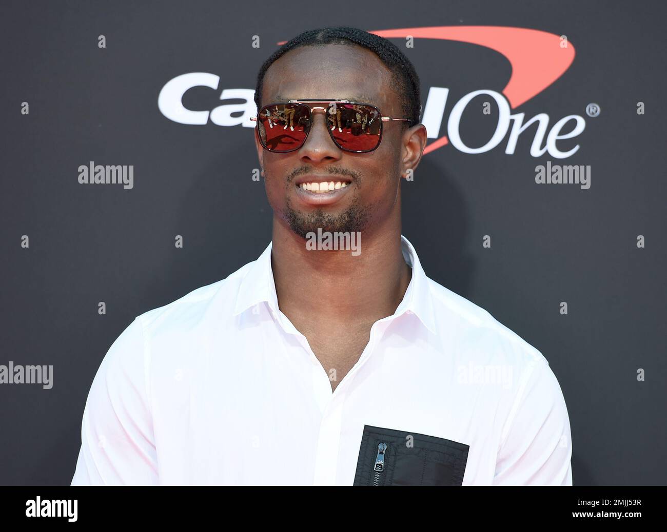 NFL player Eli Apple, of the New Orleans Saints, arrives at the ESPY ...