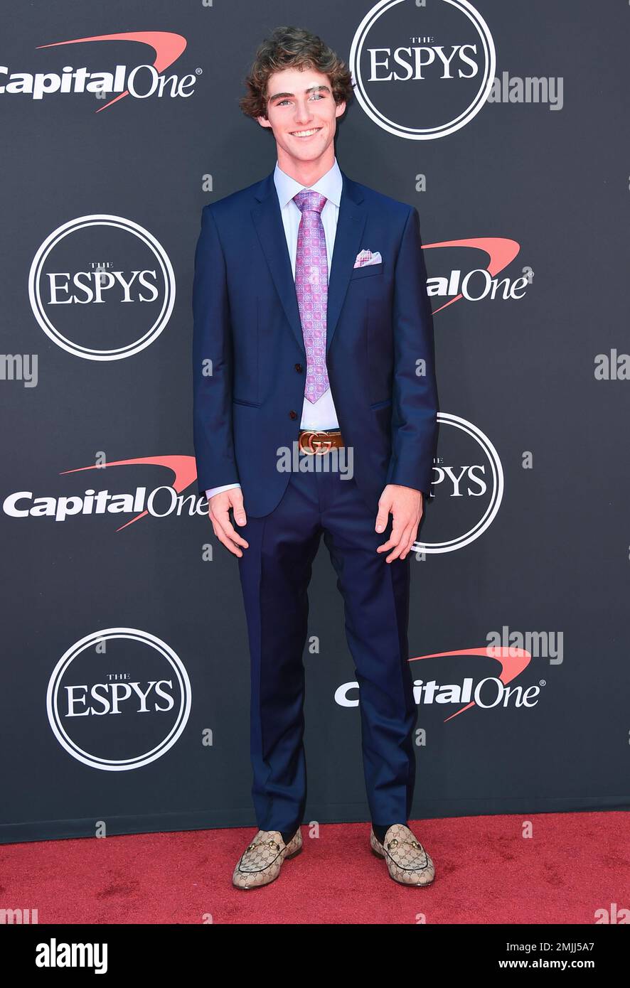 Tom Schaar arrives at the ESPY Awards on Wednesday, July 10, 2019, at ...