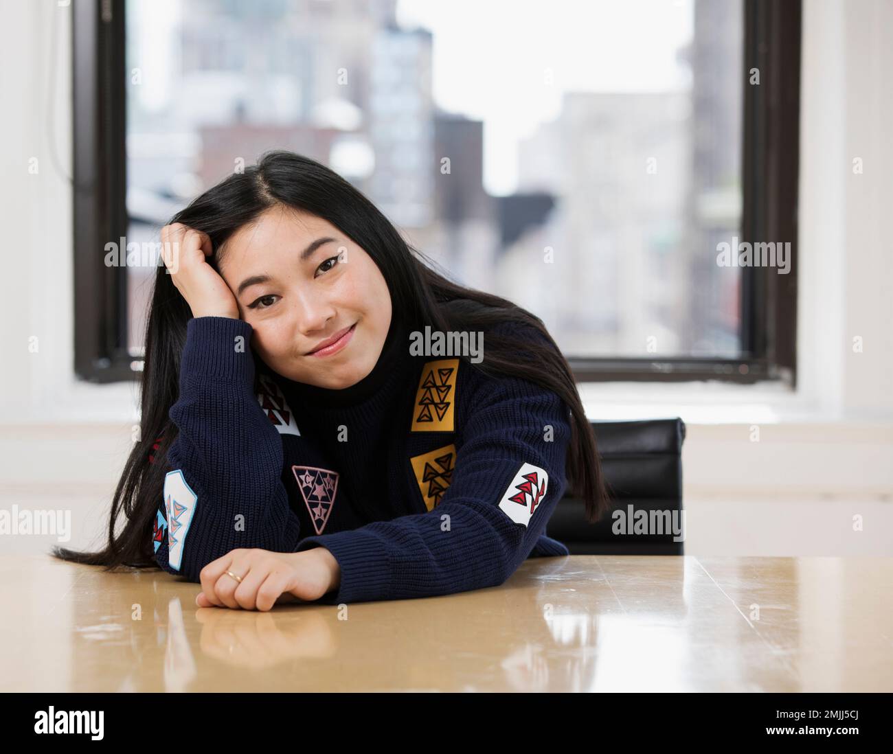 This June 12, 2019 photo shows actress Awkwafina posing in New York to ...