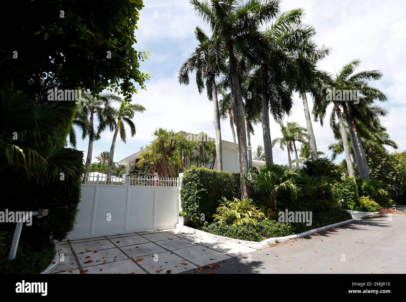 The Florida residence of Jeffrey Epstein is shown, Wednesday, July 10 ...