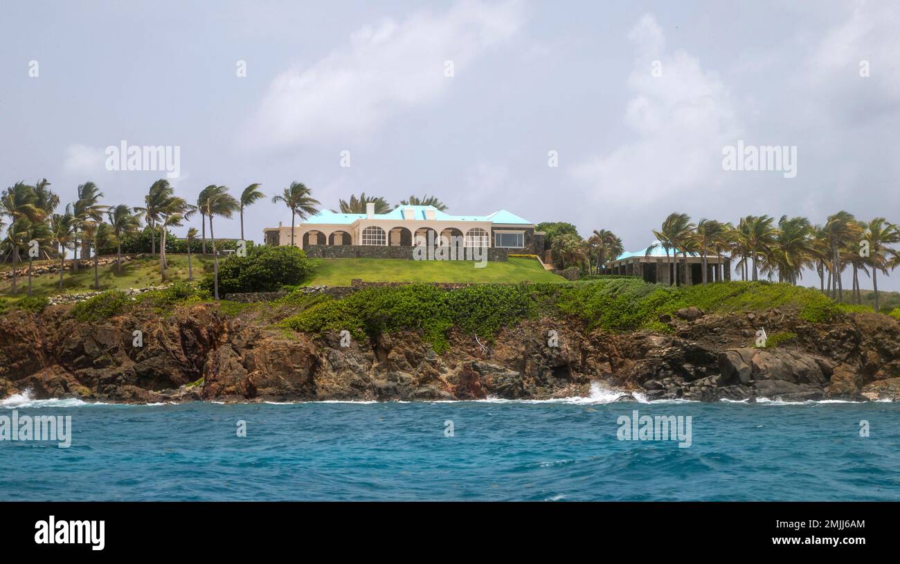 This Tuesday, July 9, 2019 photo shows a structure on Little Saint ...