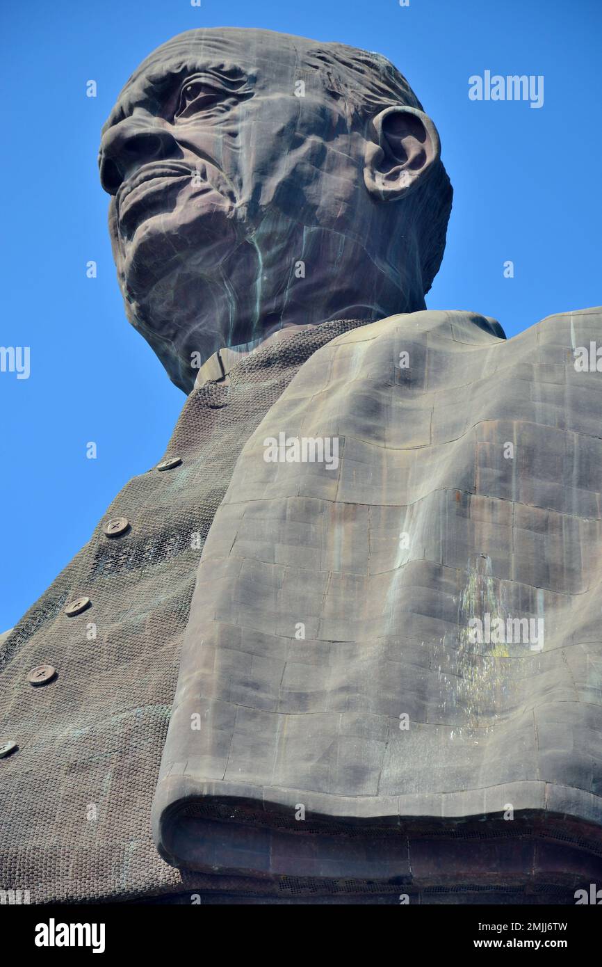 Partial view of Statue Of Unity, colossal statue of Vallabhbhai Patel ...