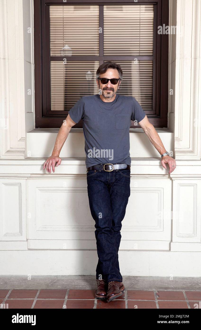 This June 11, 2019 photo shows actor, comedian and podcaster Marc Maron ...