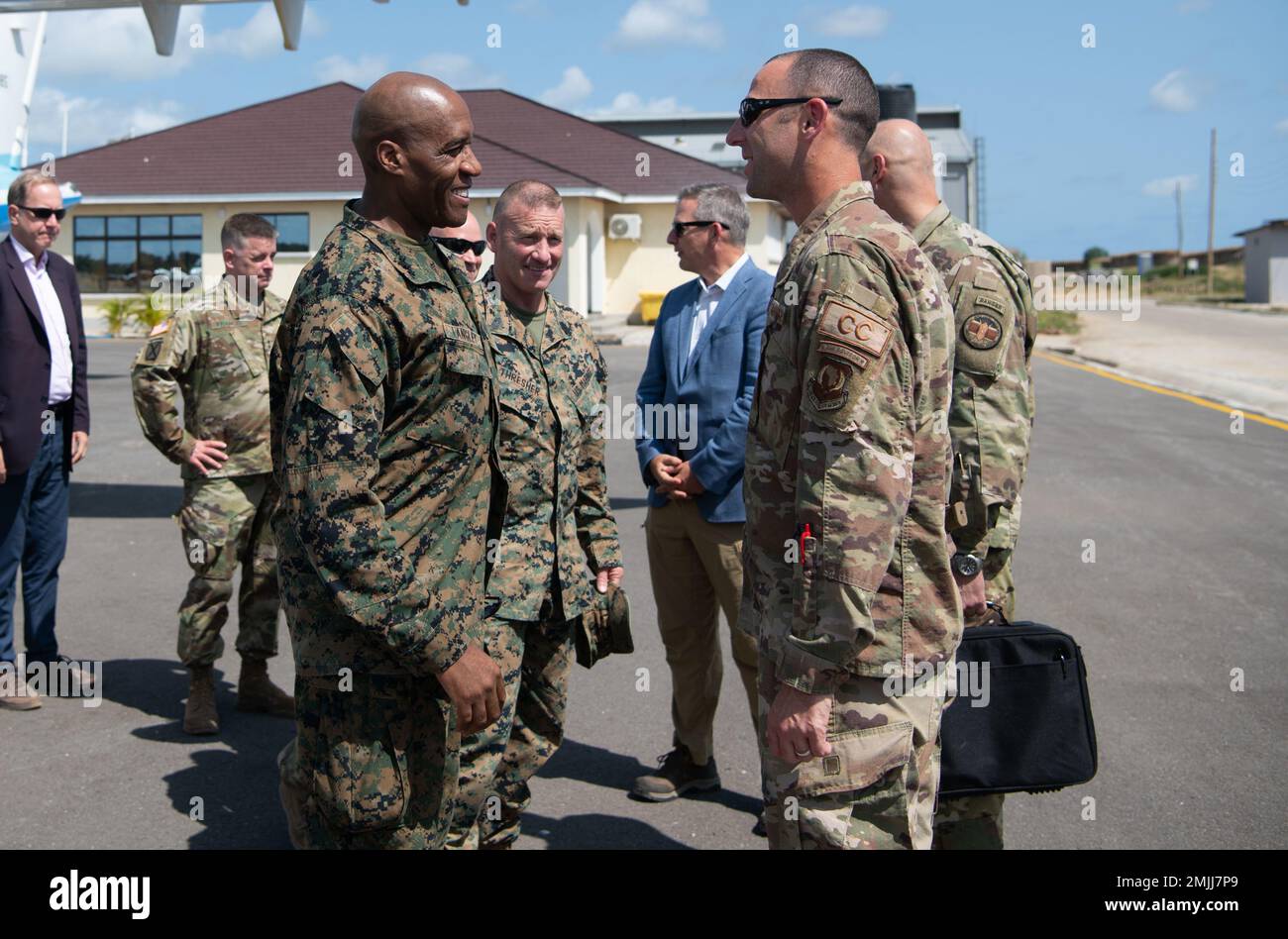 U.S. Marine Corps Gen. Michael Langley, commander of U.S. Africa ...
