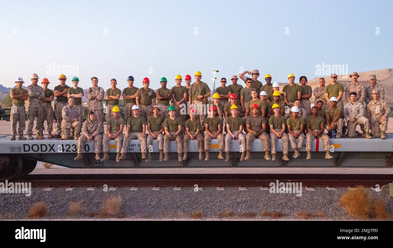 U.S. Marines with Landing Support Equipment Company, 1st Landing ...