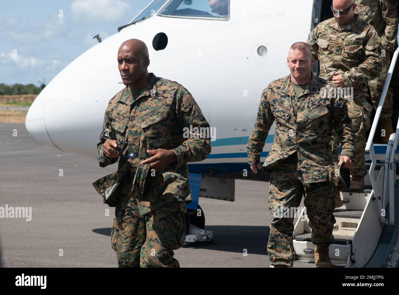U.S. Marine Corps Gen. Michael Langley, commander of U.S. Africa ...