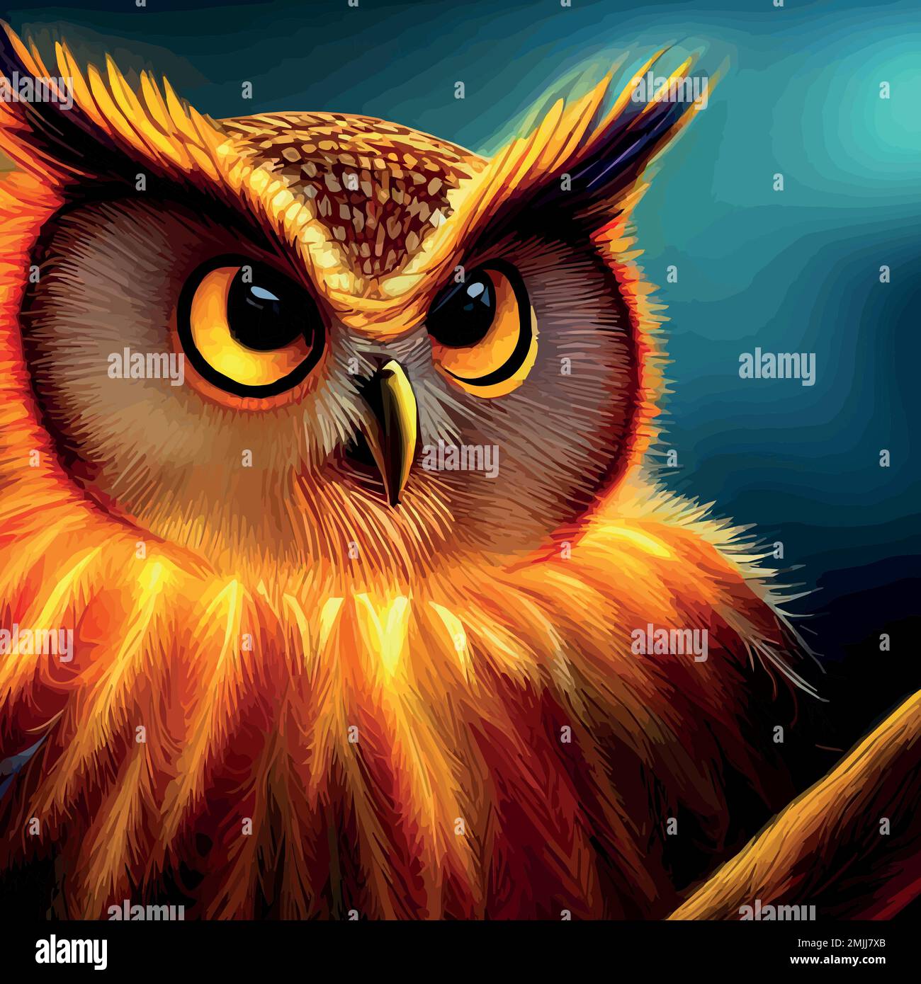 Retro Owl Wallpaper