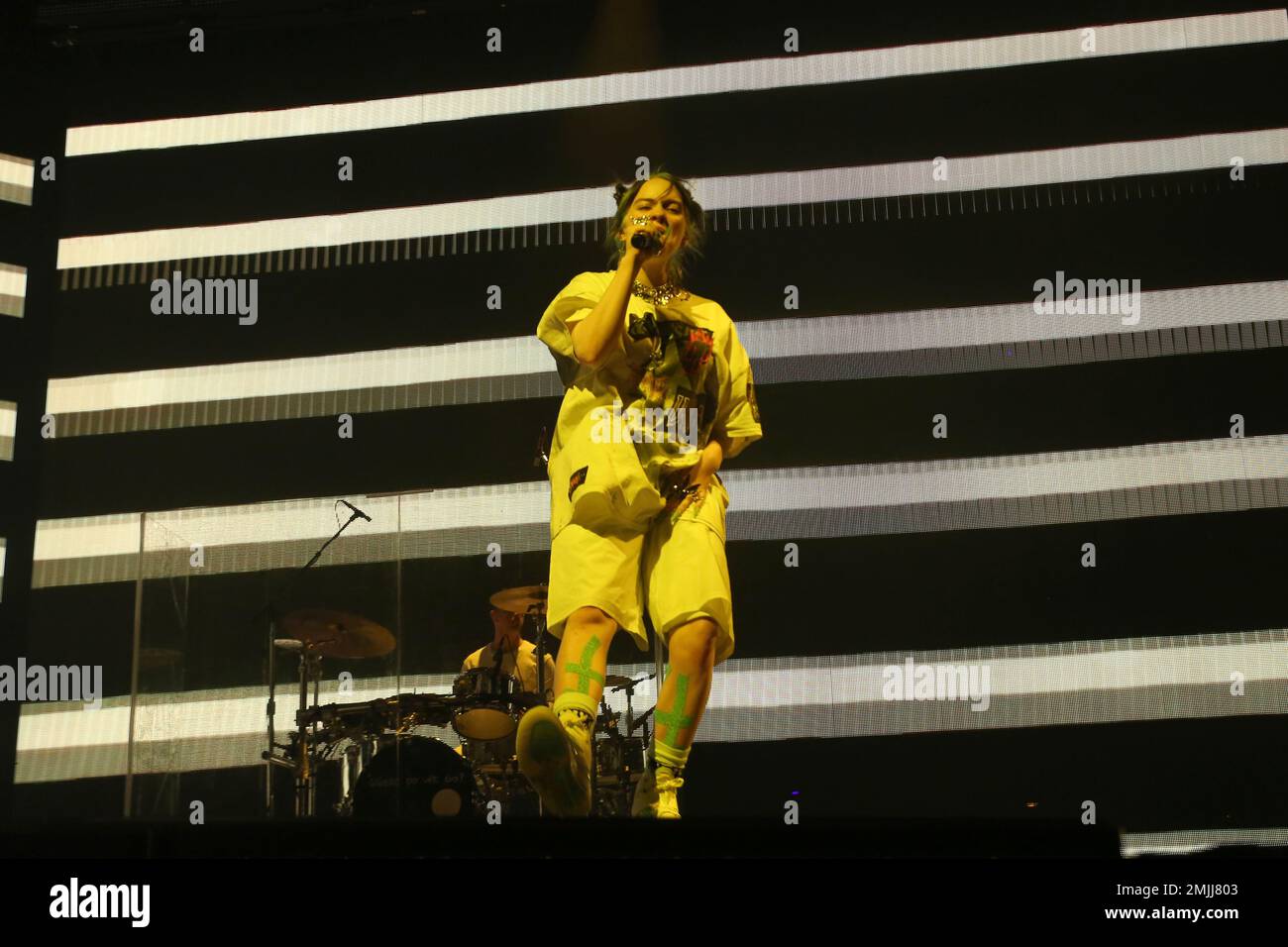 Billie Eilish performs live on stage at the Shrine Auditorium and Expo ...