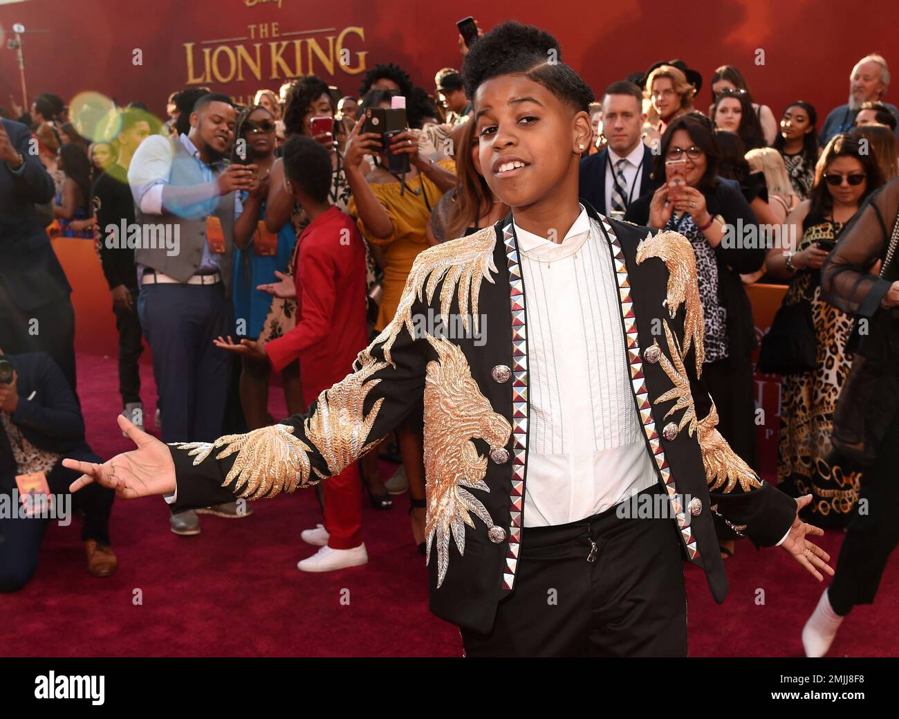 JD McCrary arrives at the world premiere of "The Lion King" on Tuesday ...
