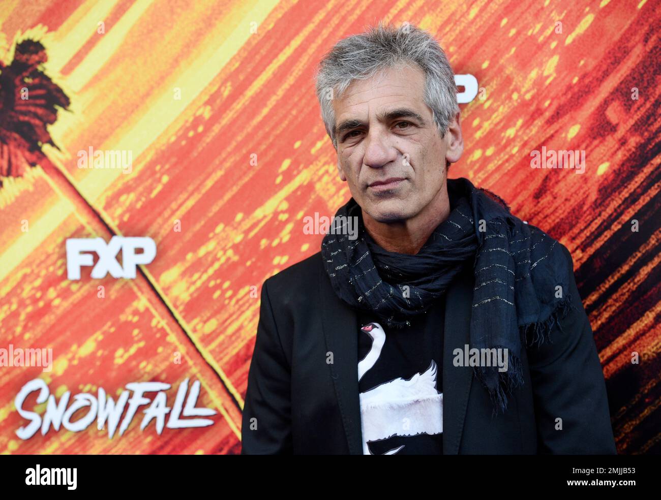 Alon Moni Aboutboul, a cast member in the FX series "Snowfall," poses ...