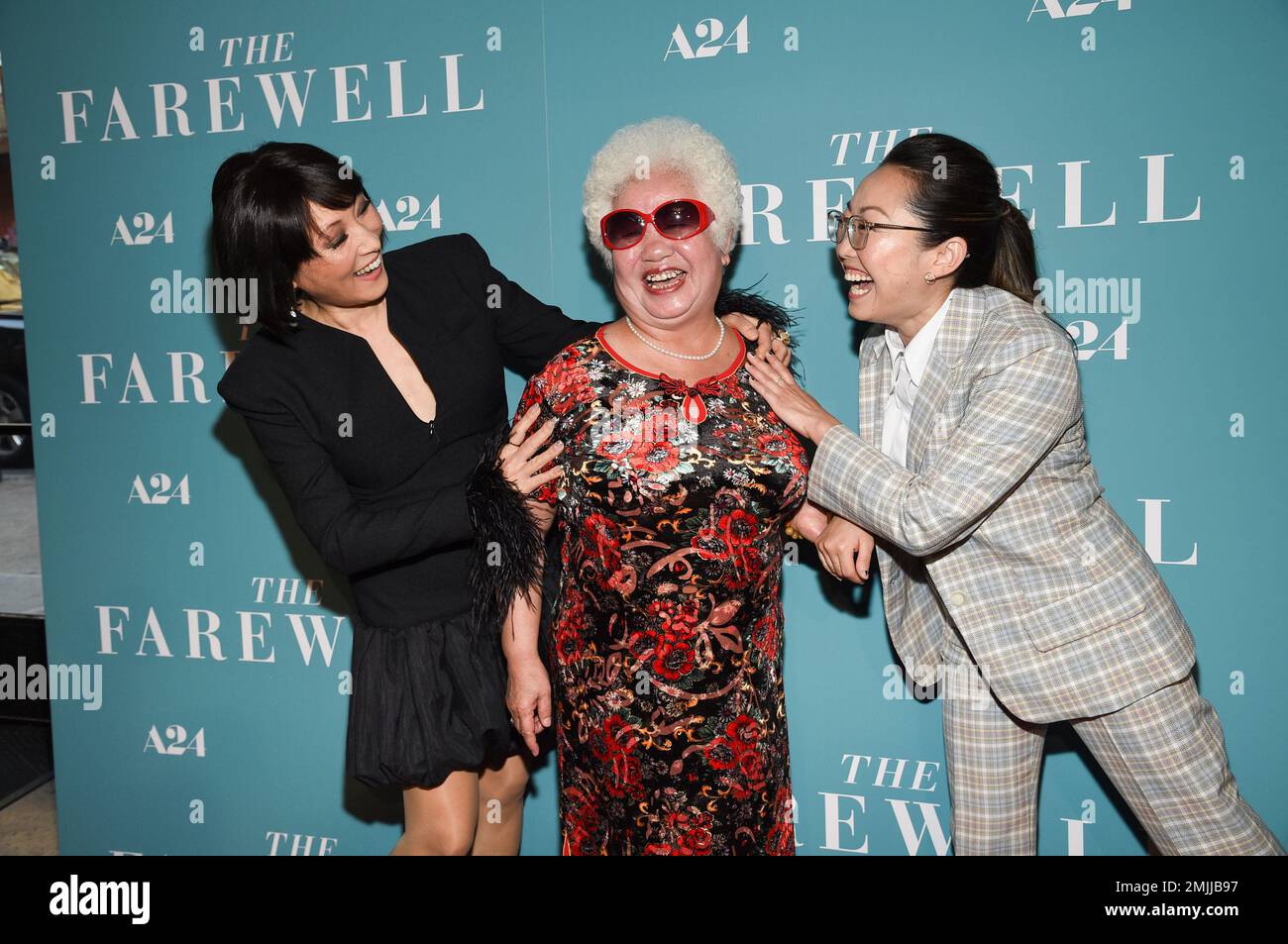 Actors Diana Lin, left, Hong Lu and writer-director Lulu Wang pose ...