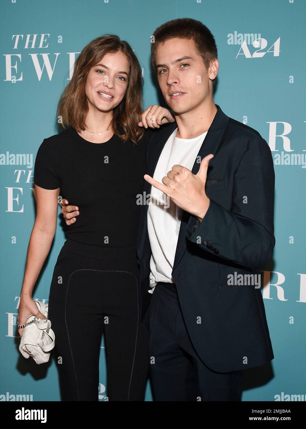 Model Barbara Palvin, left, and actor Dylan Sprouse attend a special ...
