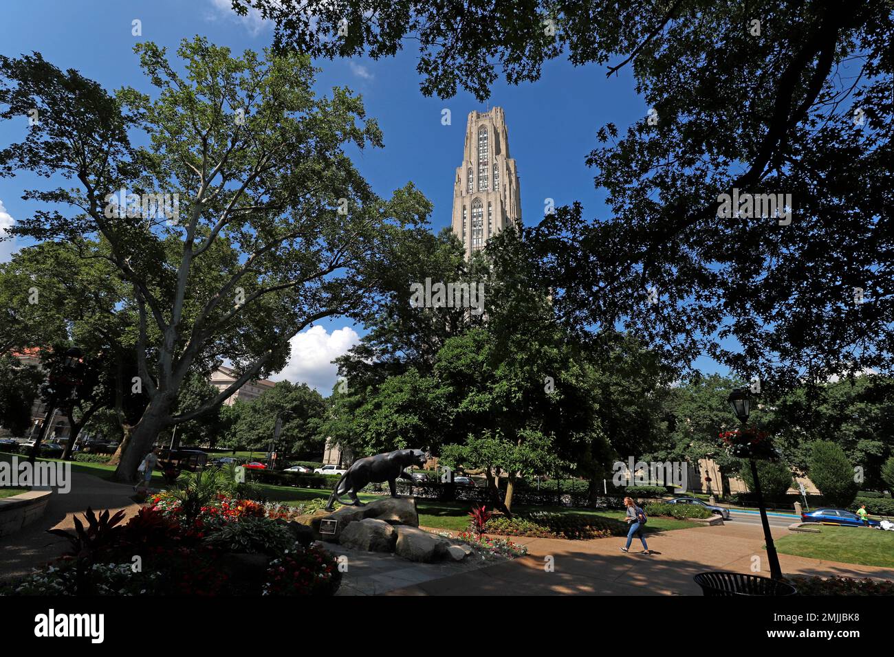 The Cathedral of Learning towers over the University of Pittsburgh ...