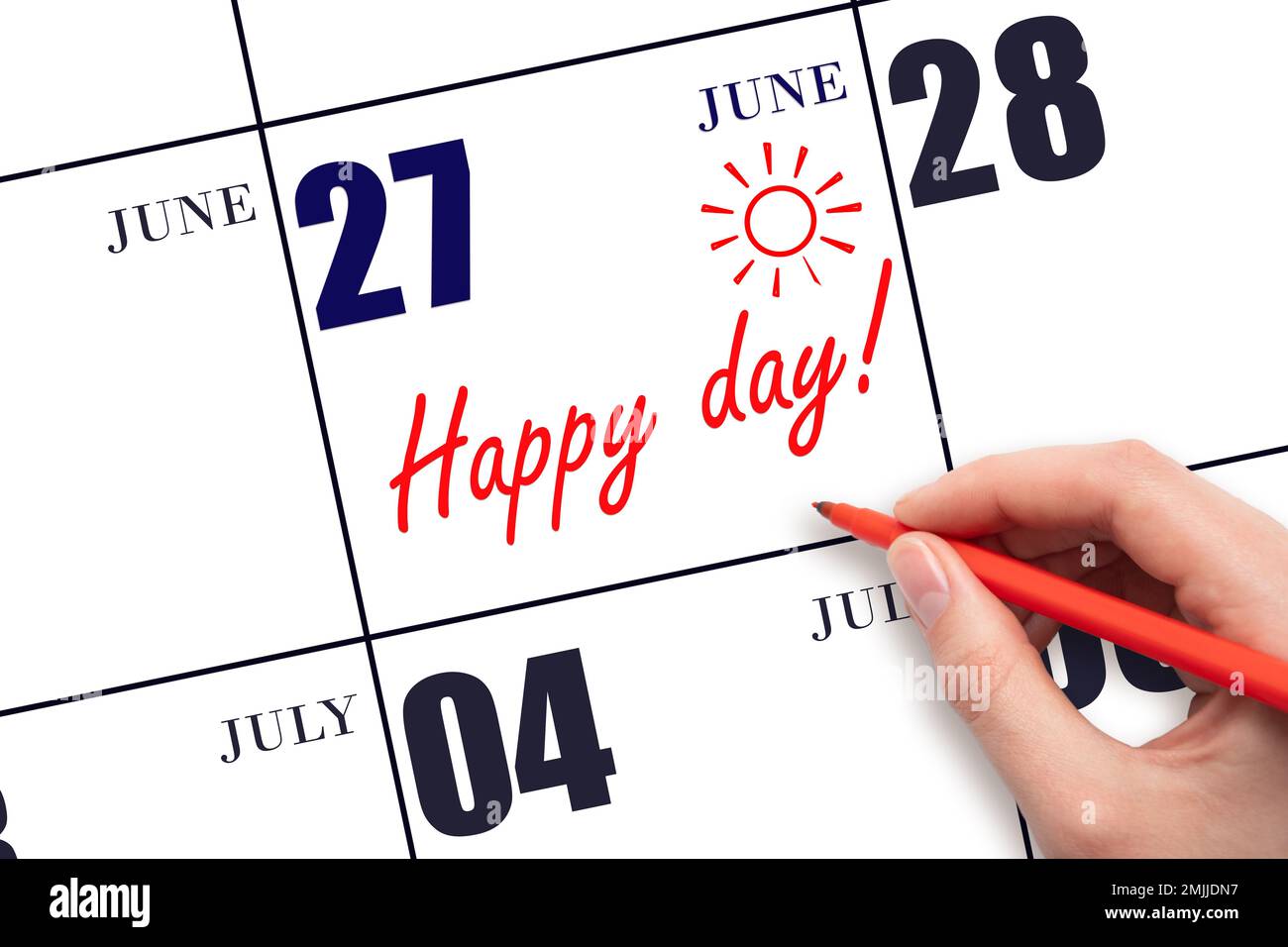June 27 date calendar change hi-res stock photography and images - Alamy