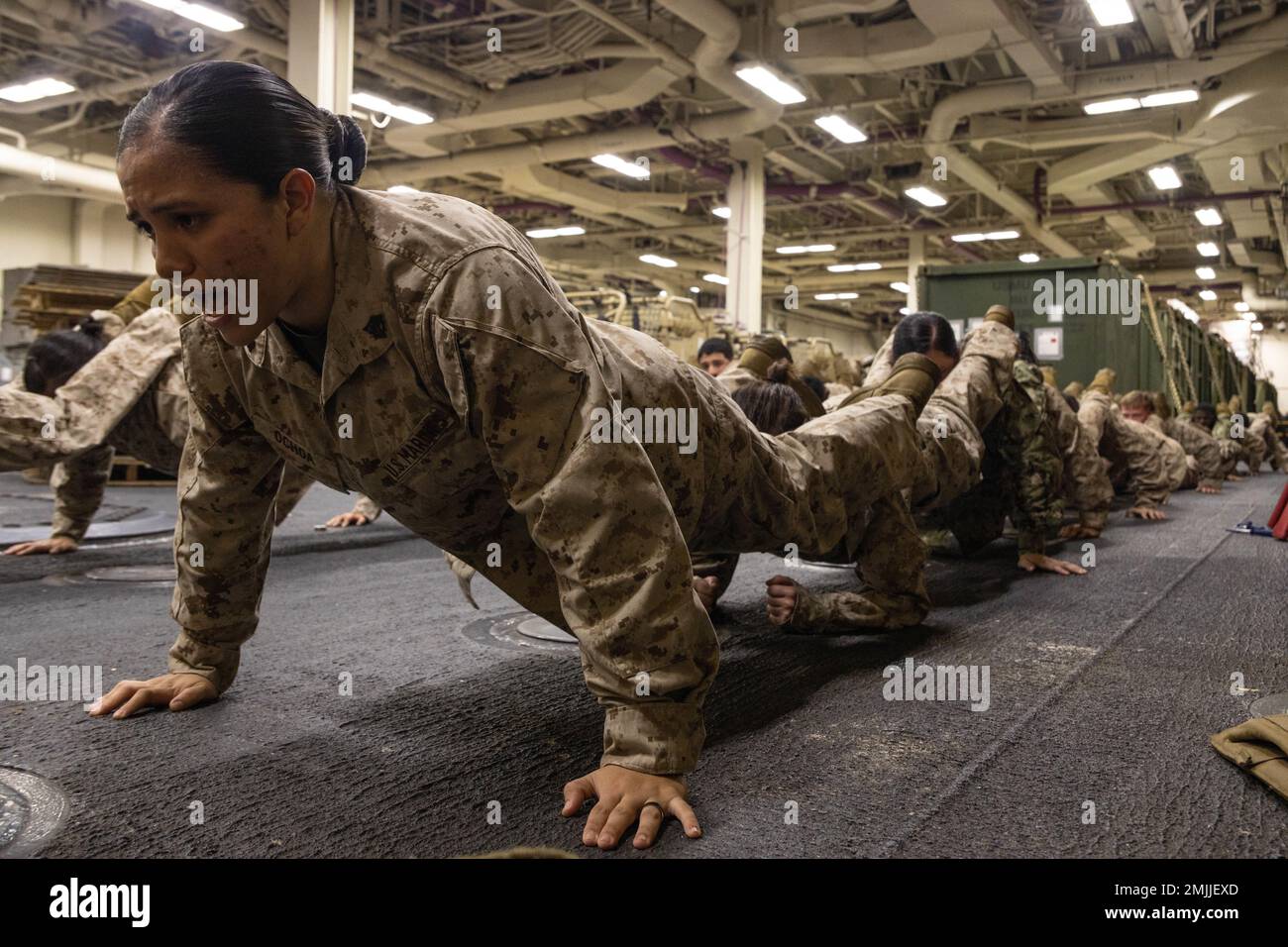 U.S. Marine Corps Sgt. Abril Ochoa, a distribution liaison assigned to ...