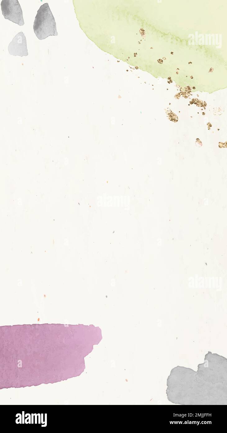 Watercolor Instagram story wallpaper vector, minimal social media ...