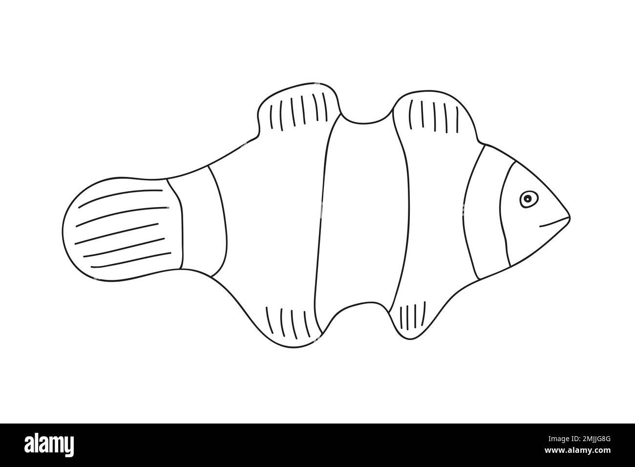 Vector clownfish doodle Stock Vector Image & Art - Alamy