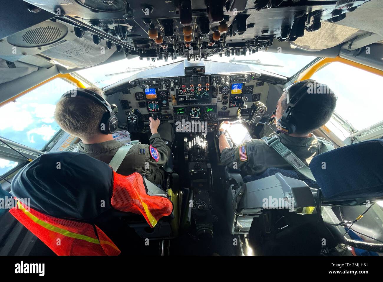 U.S. Air Force Capt. Brian Klazura, (left) a KC-135 pilot from the 93rd ...