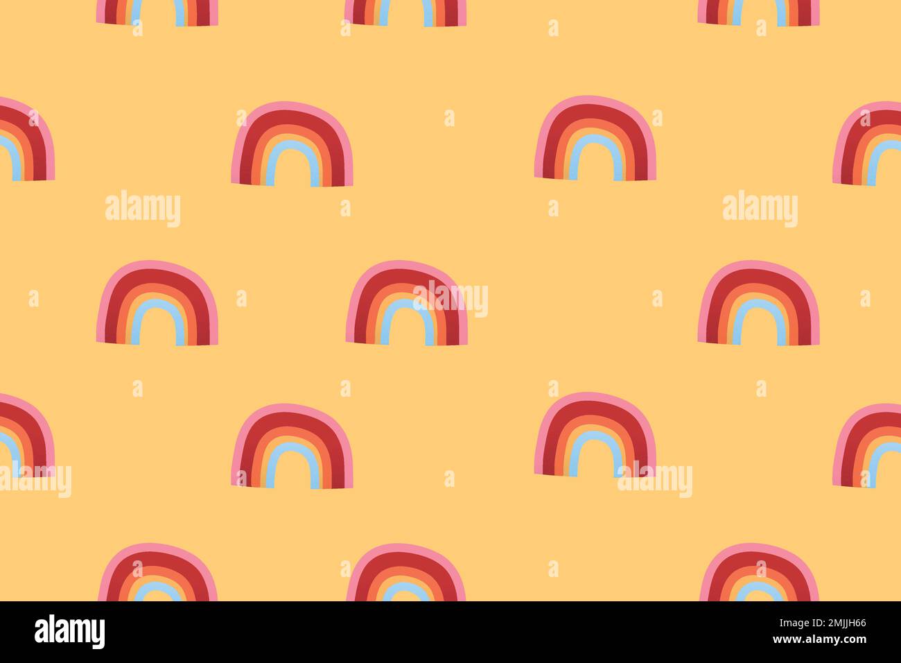 Rainbow weather pattern background wallpaper, vector illustration Stock ...