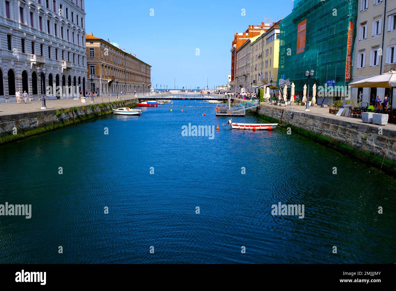 Canal Grande in Trieste Italy Stock Photo - Alamy