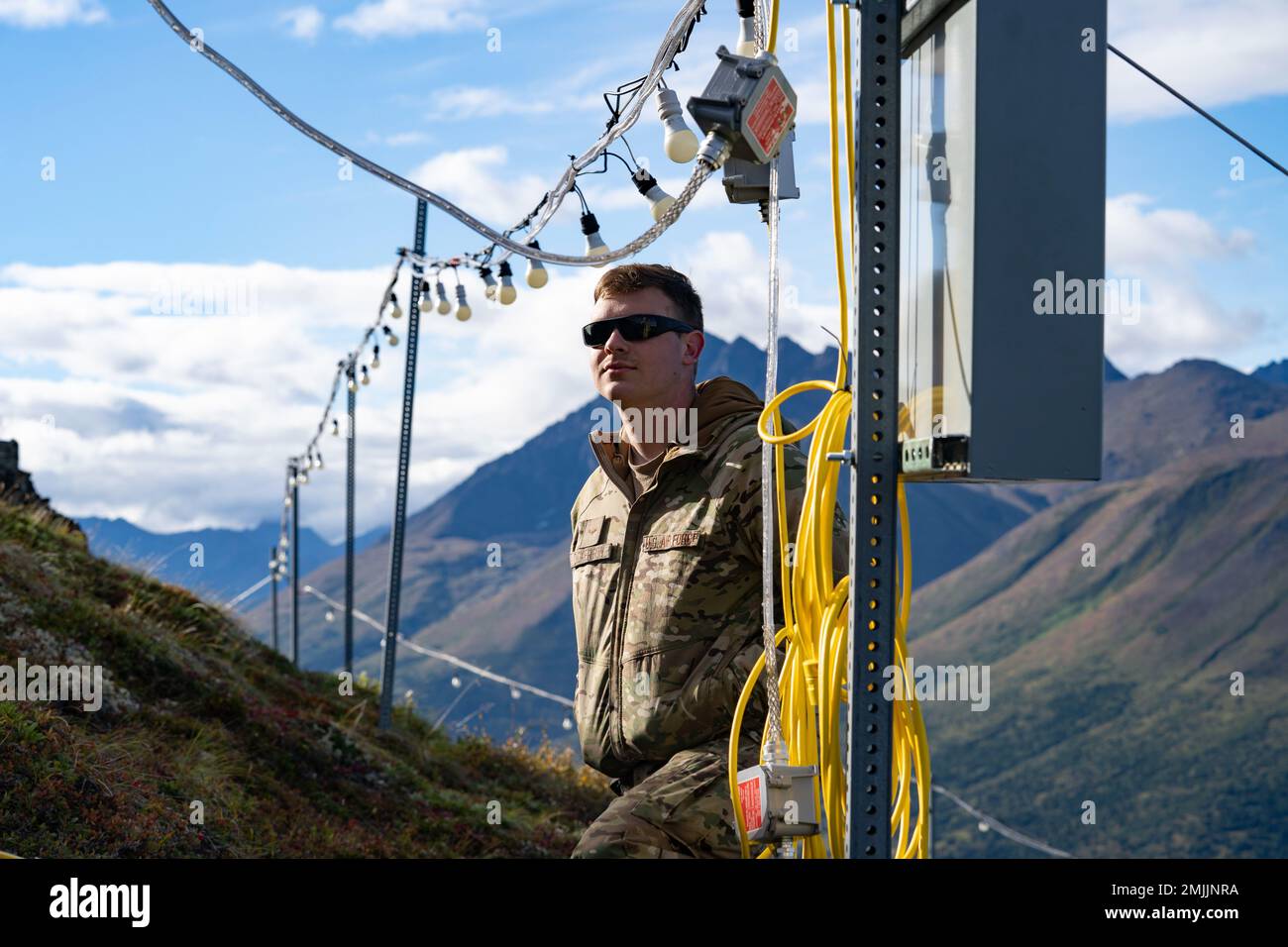 U.S. Air Force Airman 1st Class William Dickerson, an exterior ...