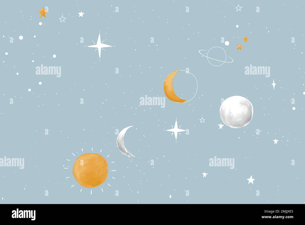 Space background vector, galaxy desktop wallpaper Stock Vector Image ...