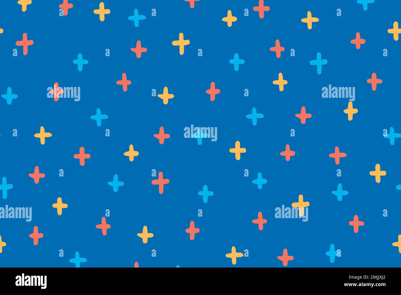 Plus sign background desktop wallpaper, cute vector doodle Stock Vector ...