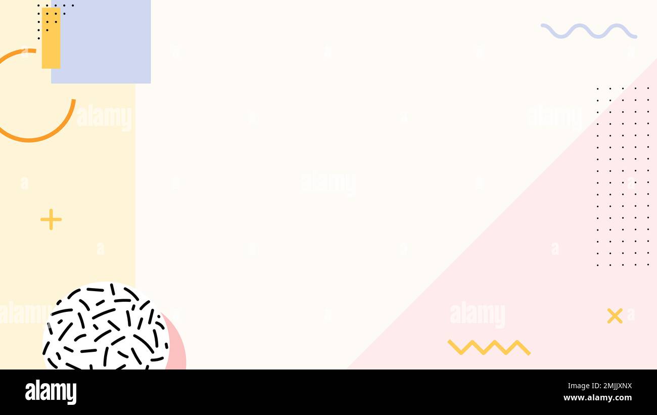 Pastel Memphis blog banner background vector Stock Vector Image & Art ...