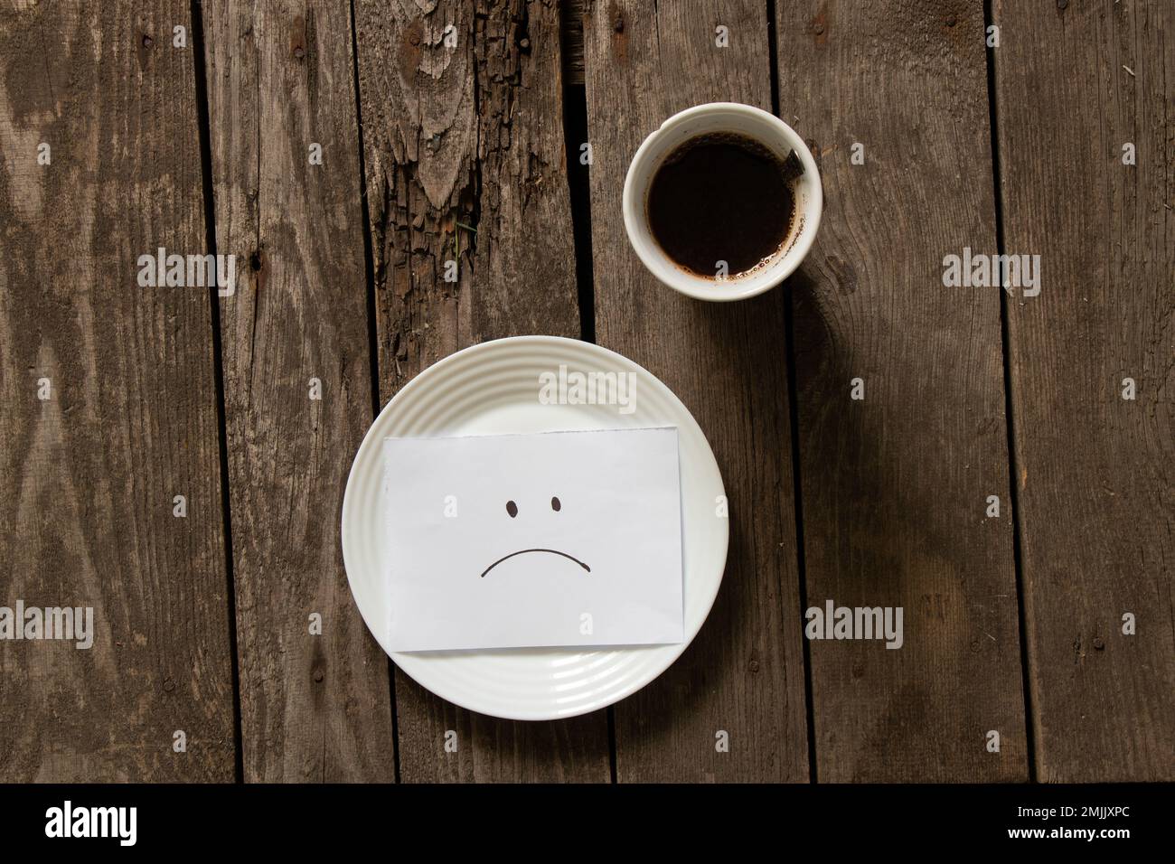 Sad face coffee hi-res stock photography and images - Alamy
