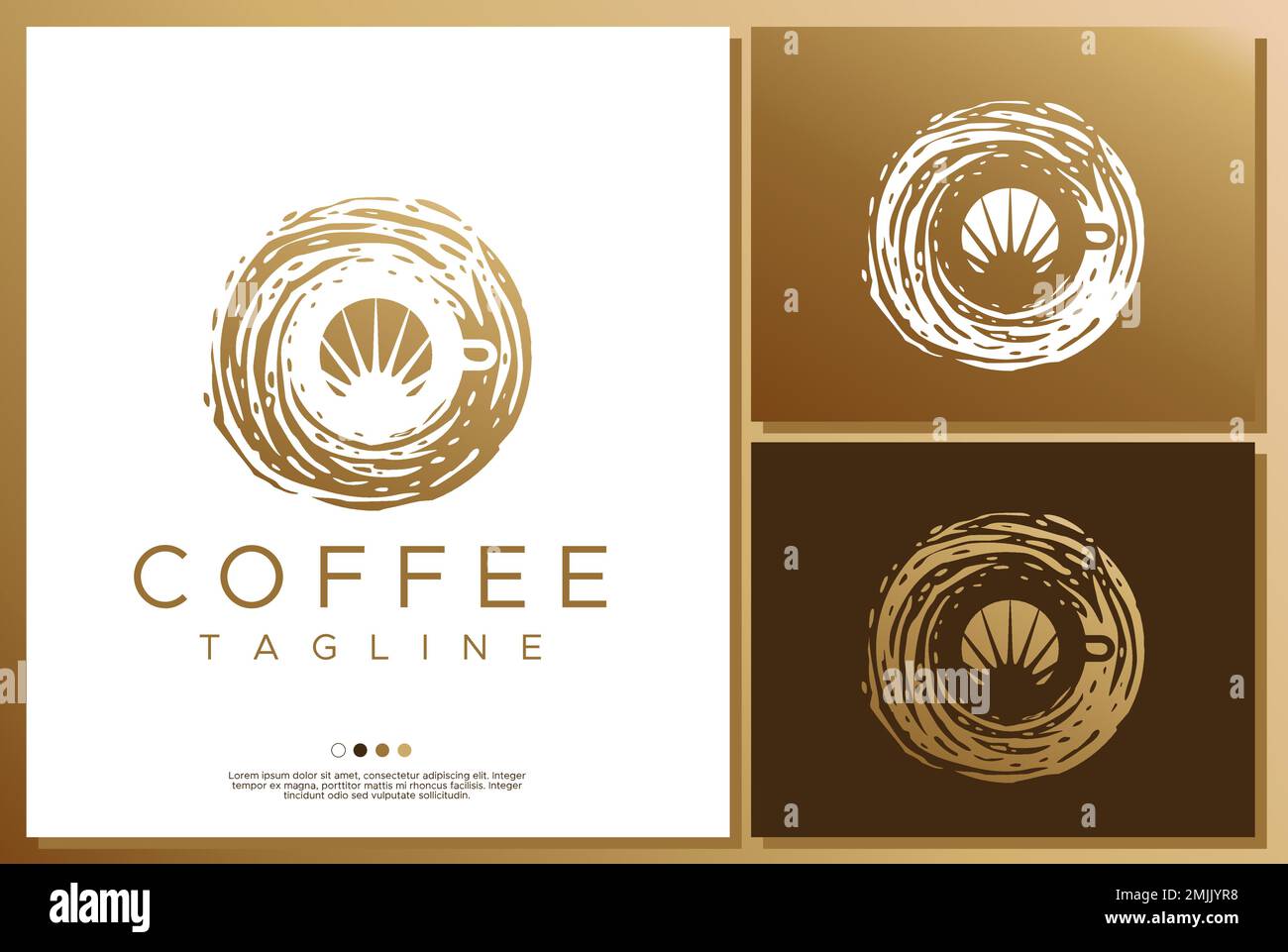 Simple coffee logo branding Stock Vector Image & Art - Alamy