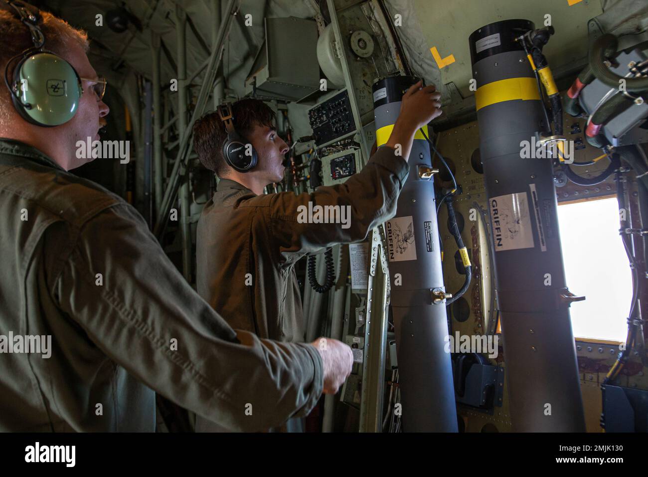 U.S. Marine Corps Sgt. Brandon Spangler, a KC-130J Hercules flight ...