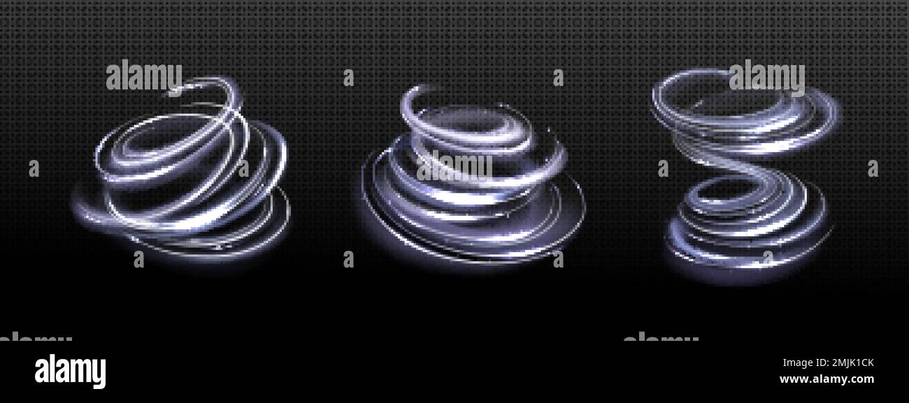 Magic spiral, twist effect with glowing and flying sparkles. Swirl of ...