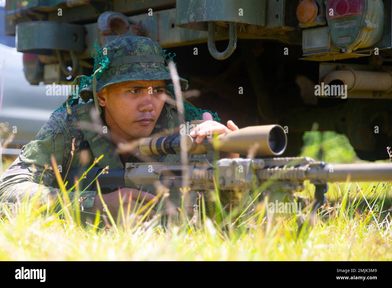 PALAWAN, Philippines (Aug. 30, 2022) A soldier with the Philippine Army ...