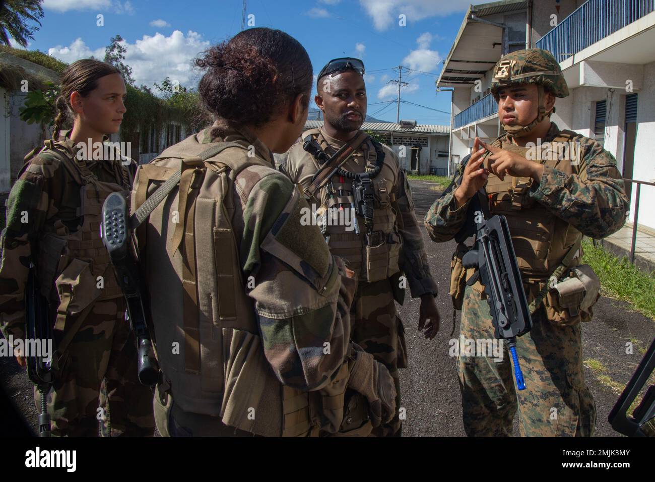 Members of the military from polynesia hi-res stock photography and ...
