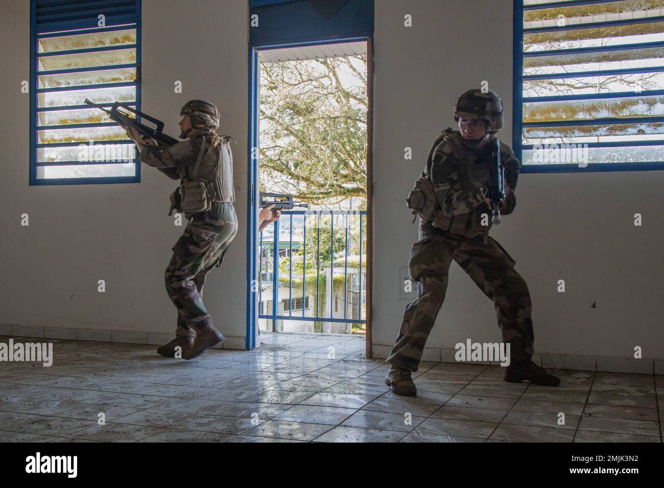 Members of the Marine Infantry Regiment in French Polynesia, French ...