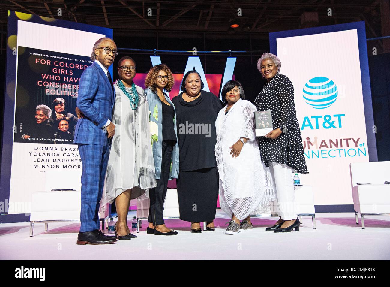Rev. Al Sharpton (from left), Rev. Leah D. Daughtry, Yolanda Caraway ...