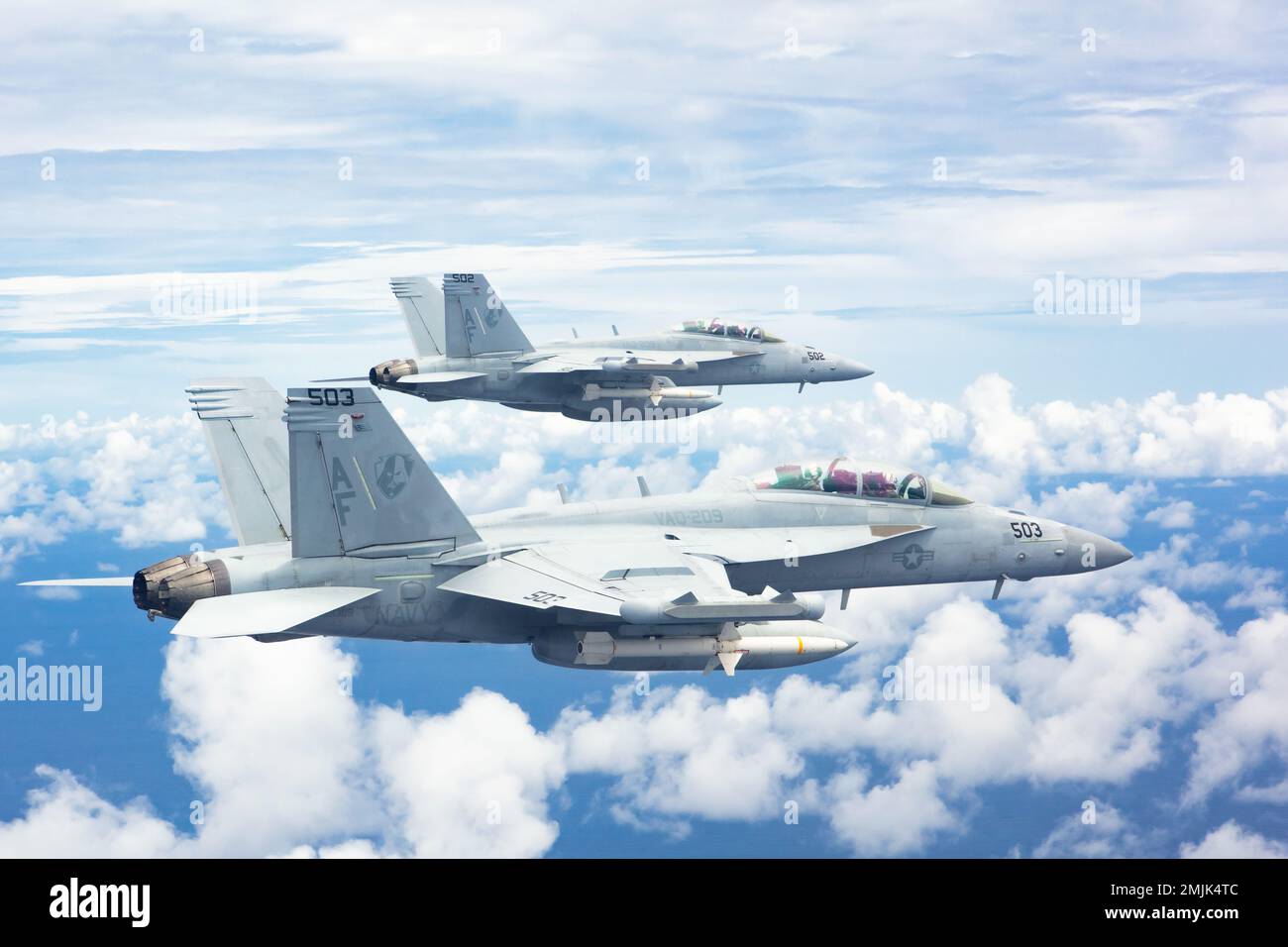 MARIANA ISLANDS RANGE COMPLEX, Guam (Aug. 30, 2022) EA-18G Growlers ...