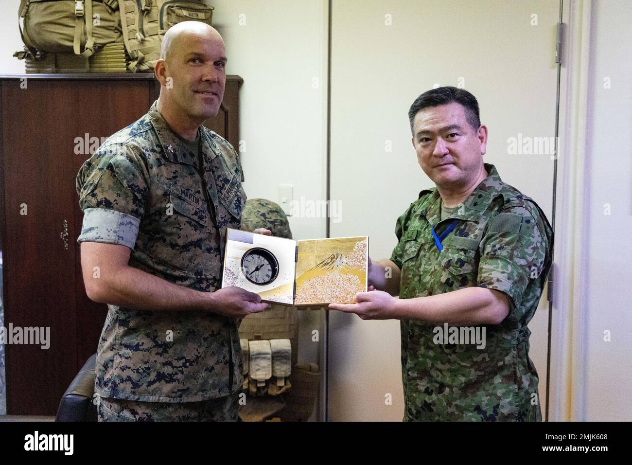 U.S. Marine Corps Col. Richard M. Martin, commanding officer of III ...