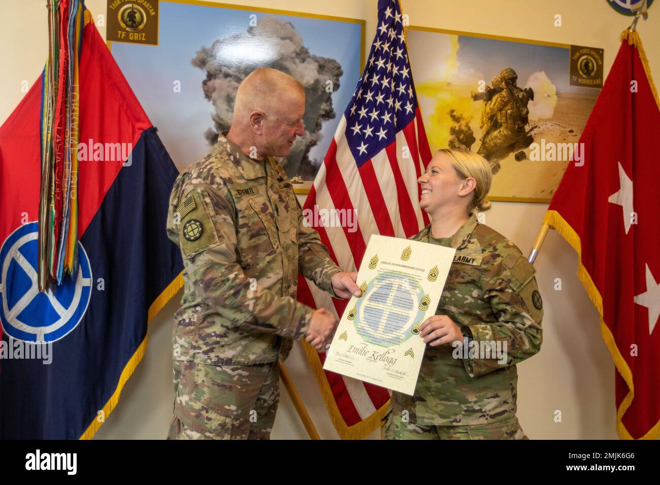 U.S. Army Sgt. Emilie Kellogg was promoted from Corporal to Sergeant ...