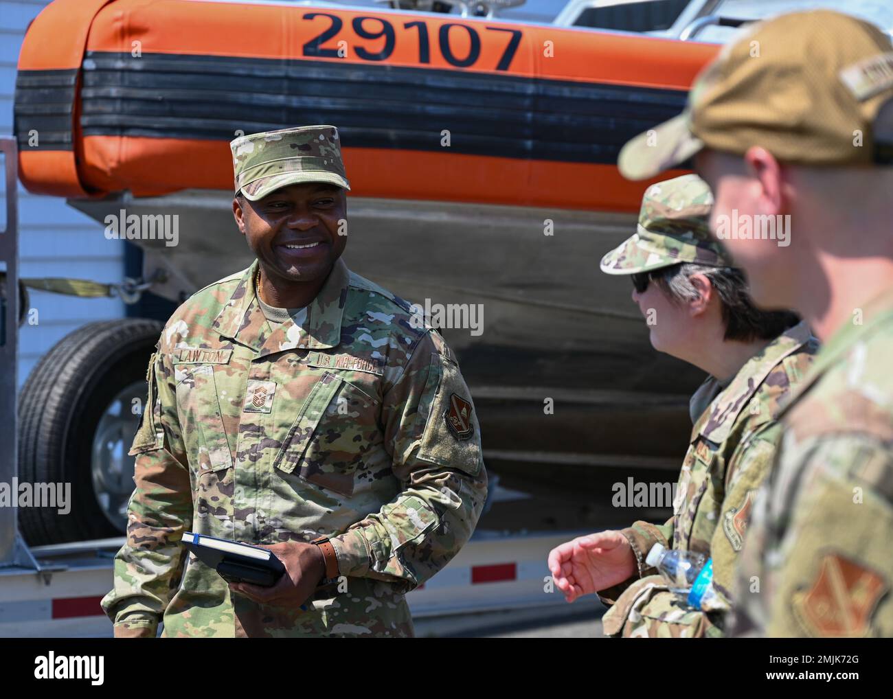 U.S. Air Force Chief Master Sgt. Clifford Lawton, senior enlisted ...