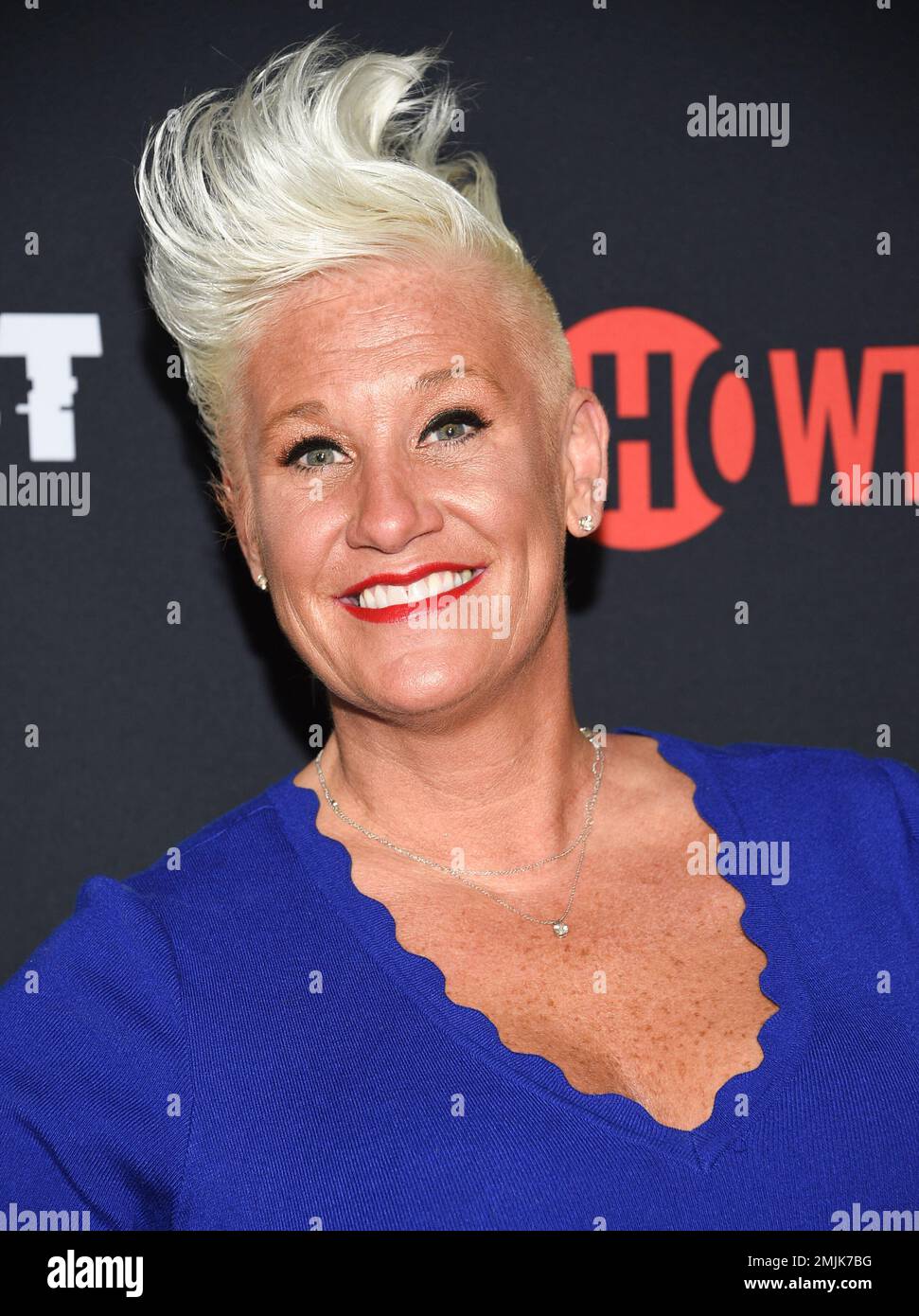 Chef Anne Burrell attends the premiere of the ShowTime limited series ...