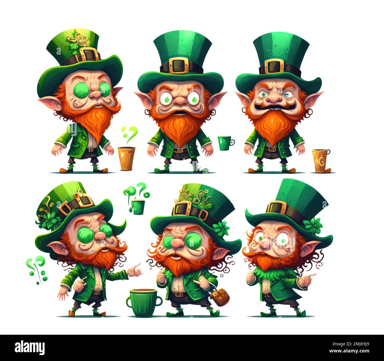 Saint patrick day leprechaun character hi-res stock photography and ...