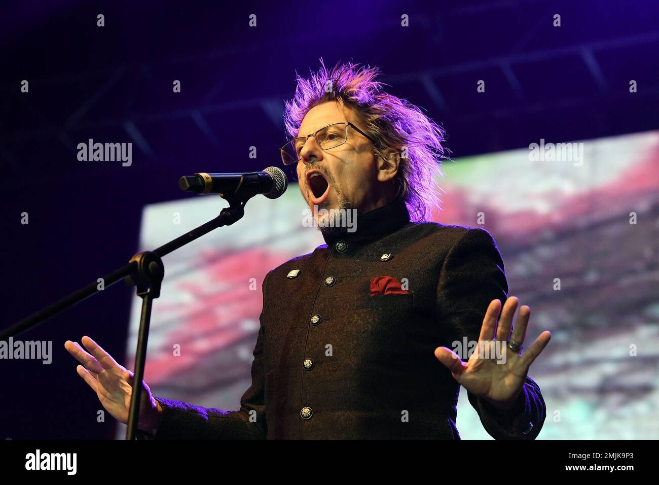 Rio de Janeiro, Brazil,January 27, 2023. Singer Kurt Harland of the ...