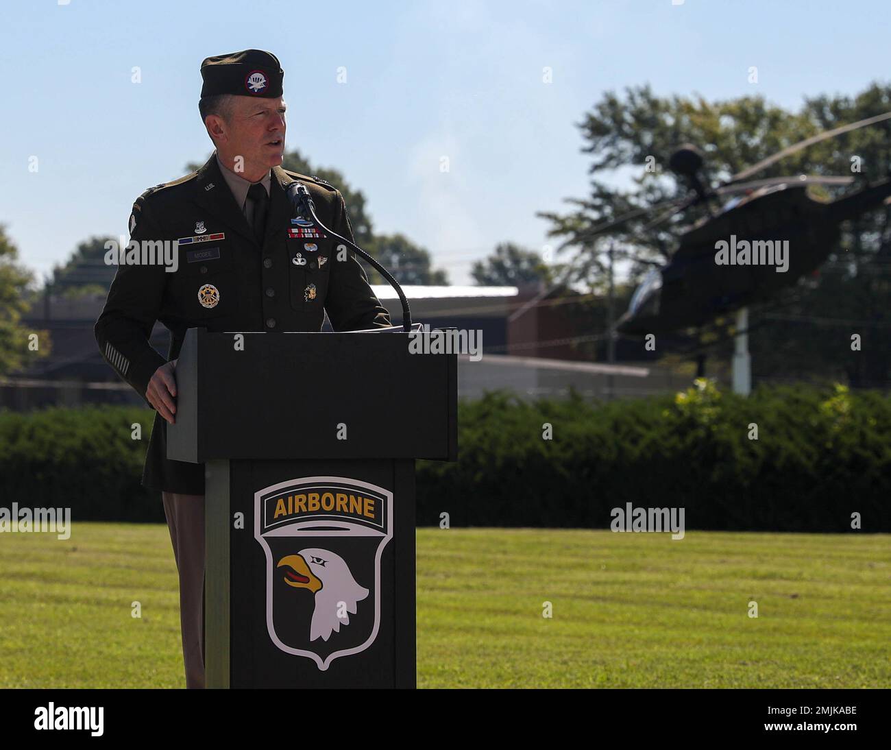 Major General Joseph P. Mcgee, commander of the 101st Airborne Division ...