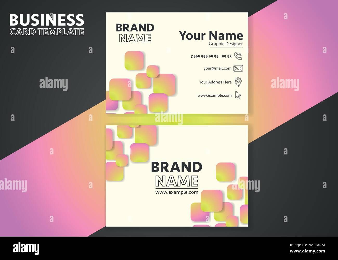 Creative business card design. Abstract business card elegant design ...