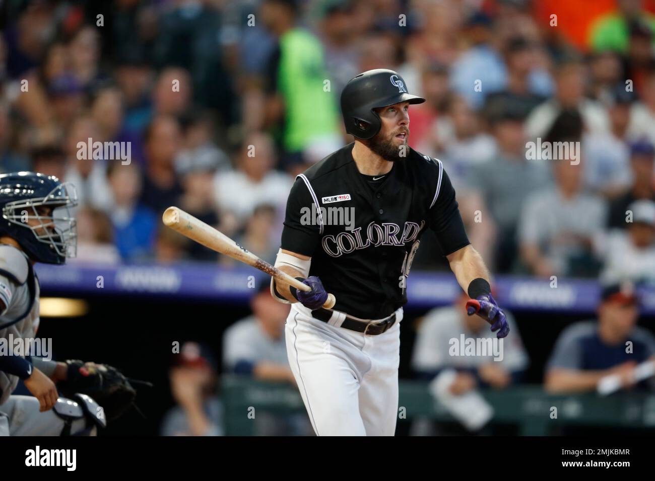 Colorado Rockies left fielder David Dahl (26) in the sixth inning of a ...