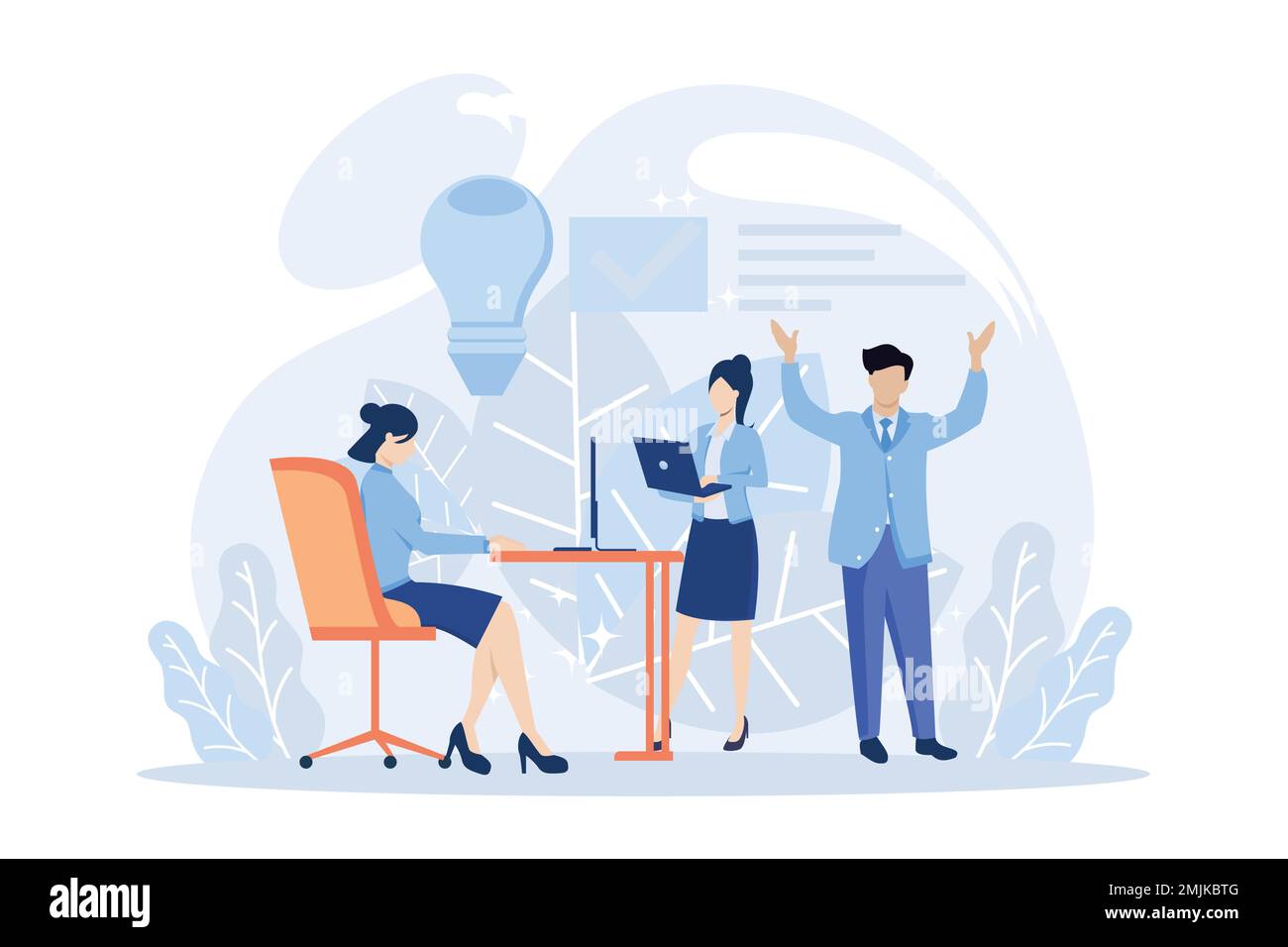 Business people illustration. Diverse characters and persons with ...