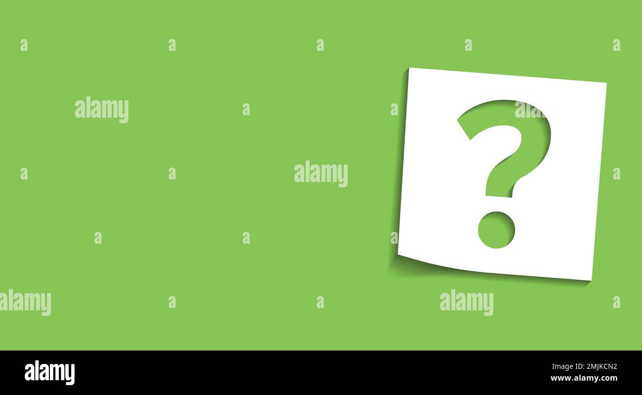 Question mark icon in flat style. Faq vector illustration on isolated ...