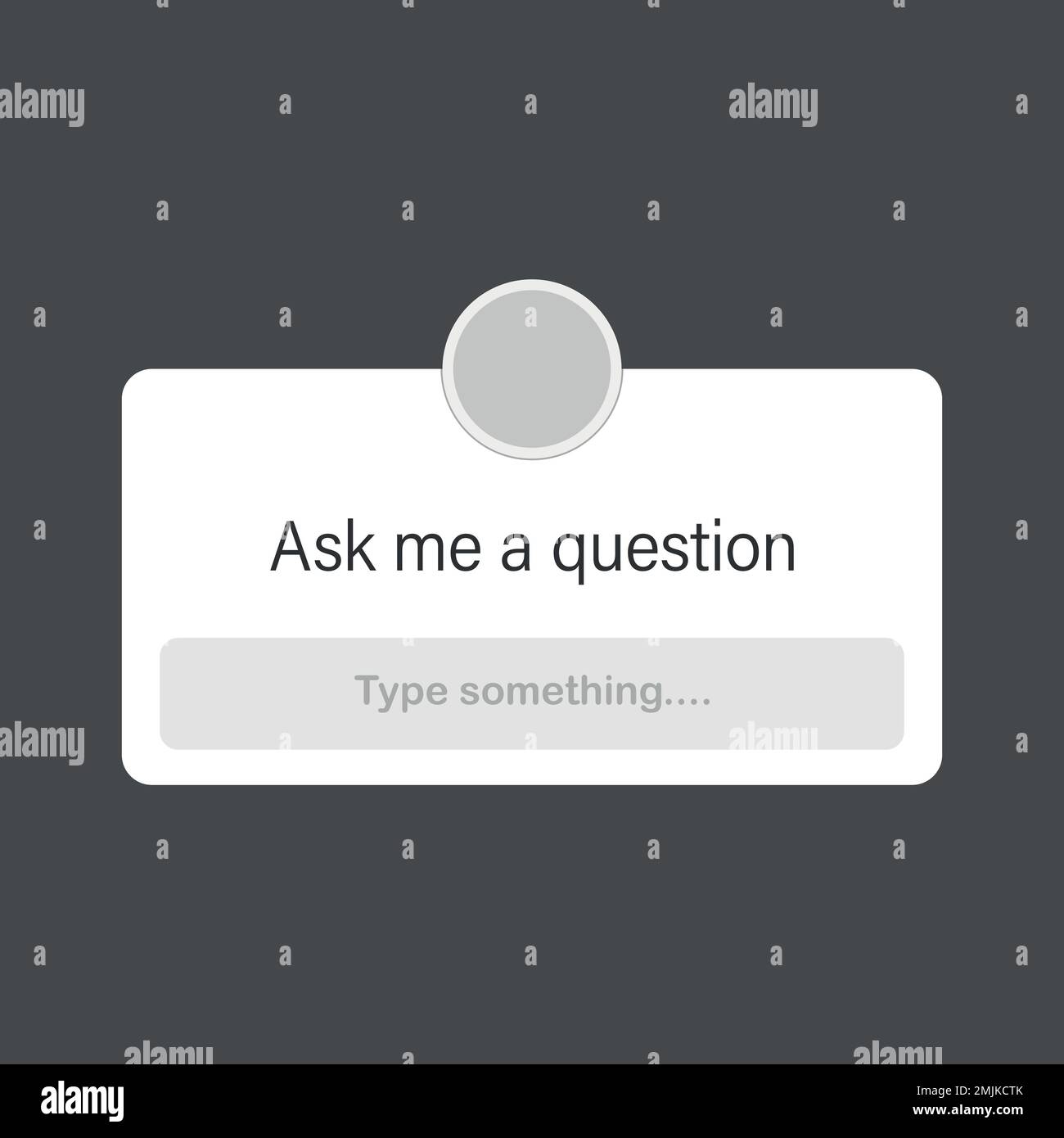 Ask me a question icon in flat style. Faq vector illustration on ...
