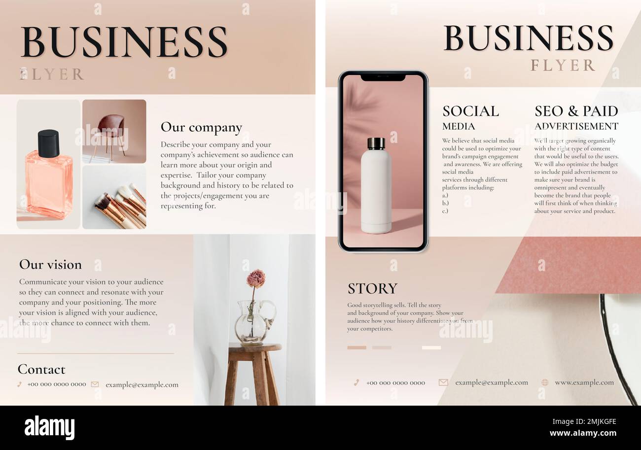 Promotional tri fold hi-res stock photography and images - Alamy